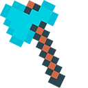 Minecraft Diamond Axe & Alex cursor – Custom Cursor browser extension