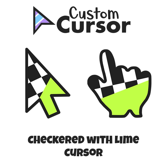 Checkered with Lime cursor – Custom Cursor