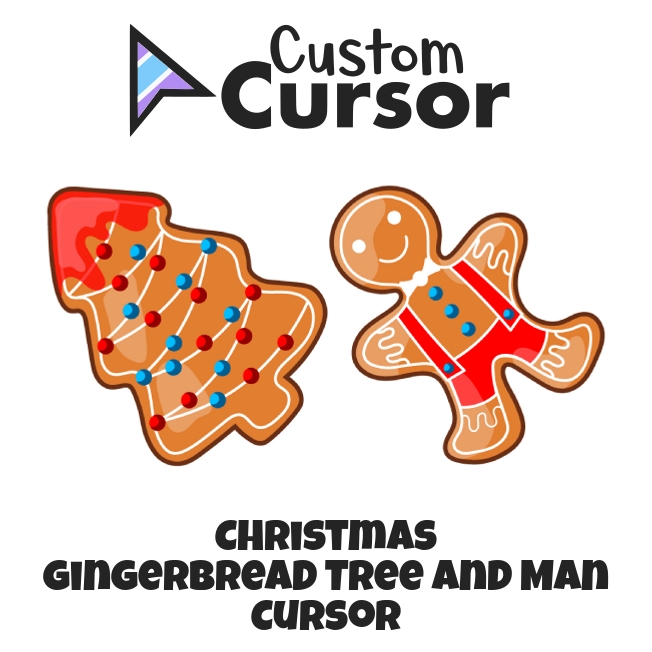 Christmas Gingerbread Tree and Man cursor – Custom Cursor