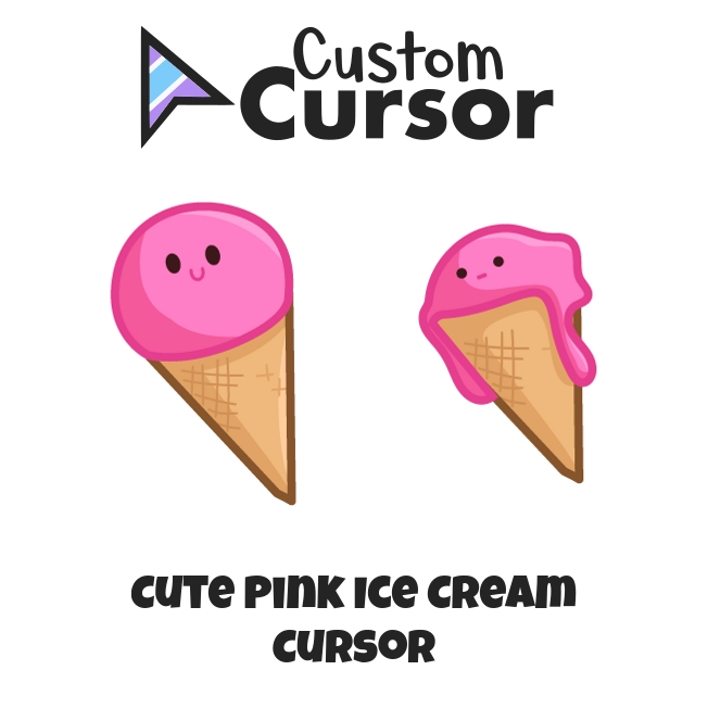 Cute Pink Ice Cream cursor – Custom Cursor