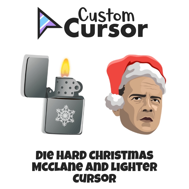 Die Hard Christmas McClane and Lighter cursor – Custom Cursor
