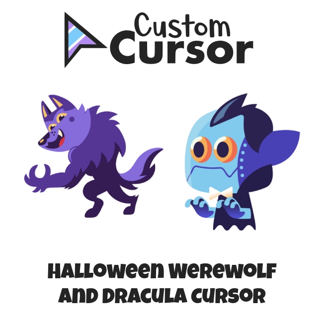 Halloween Werewolf and Dracula cursor – Custom Cursor