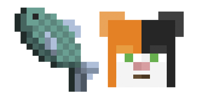 Minecraft Fish cursor – Custom Cursor browser extension