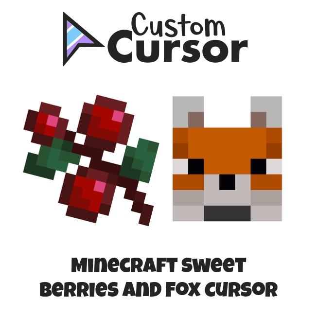 Minecraft Sweet Berries and Fox cursor – Custom Cursor