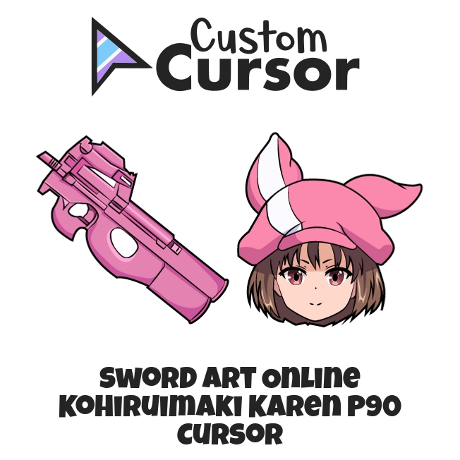 Sword Art Online Kohiruimaki Karen and P90 cursor – Custom Cursor