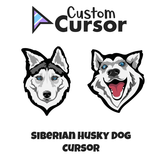 Siberian Husky Dog cursor – Custom Cursor