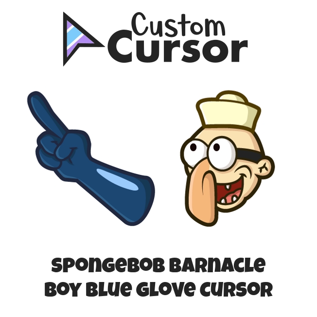 SpongeBob Barnacle Boy Blue Glove cursor – Custom Cursor