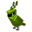 Minecraft Green Parrot and Parrot Spawn Egg cursor – Custom Cursor