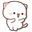 Mochi Mochi Peach Cats Peach y Goma Bailando cursor – Custom Cursor