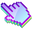3D Blueberry Milk Pixel cursor – Custom Cursor