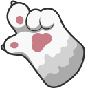 White Cat Paw cursor – Custom Cursor browser extension
