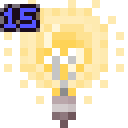 Minecraft Light Block cursor – Custom Cursor browser extension