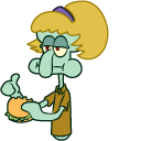 SpongeBob Lady Squidward cursor – Custom Cursor browser extension