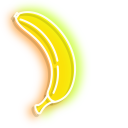 Yellow Banana Neon cursor – Custom Cursor browser extension