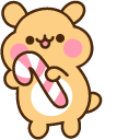 Cheek and Candy Cane cursor – Custom Cursor browser extension