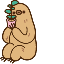 Sloth and Plant cursor – Custom Cursor browser extension