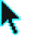 Bright Turquoise Pixel курсор пак – Custom Cursor browser extension