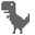 Chrome Dino T-Rex cursor – Custom Cursor browser extension