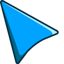 Blue cursor – Custom Cursor browser extension