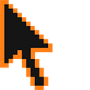 Pumpkin Pixel cursor – Custom Cursor browser extension