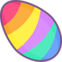 Colorful Easter Egg and Bunny cursor – Custom Cursor browser extension
