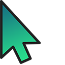 Emerald Gradient cursor – Custom Cursor browser extension