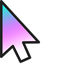 Custom Cursor Logo Gradient cursor – Custom Cursor browser extension