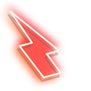 Red Lightning and Blue Storm Neon cursor – Custom Cursor browser extension