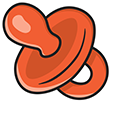 The Simpsons Maggie Pacifier cursor – Custom Cursor browser extension