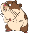 Cute Hamster with Donut cursor – Custom Cursor browser extension