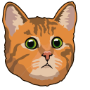 Confused Red Cat cursor – Custom Cursor browser extension