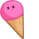 Cute Pink Ice Cream cursor – Custom Cursor browser extension