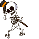 Halloween Funny Skeleton cursor – Custom Cursor browser extension