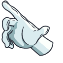 Super Smash Bros Master Hand cursor – Custom Cursor browser extension