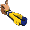 My Hero Academia All Might cursor – Custom Cursor browser extension