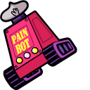 Teen Titans Go Pain Bot cursor – Custom Cursor browser extension