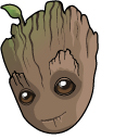 Baby Groot and Rocket курсор пак – Custom Cursor browser extension