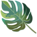 Aquarelle Tropical Leaf cursor – Custom Cursor browser extension