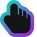 Cold Gradient cursor – Custom Cursor browser extension