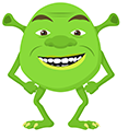 Shrek Wazowski cursor – Custom Cursor browser extension