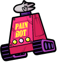 Teen Titans Go Pain Bot cursor – Custom Cursor browser extension