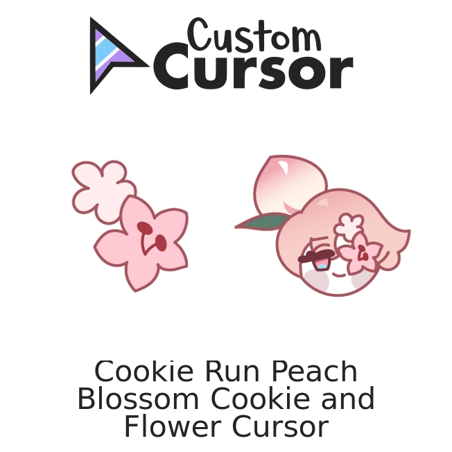 Cookie Run Peach Blossom Cookie and Flower курсор пак – Custom Cursor Cookie Run Peach Blossom Cookie and Flower курсор пак – Custom Cursor