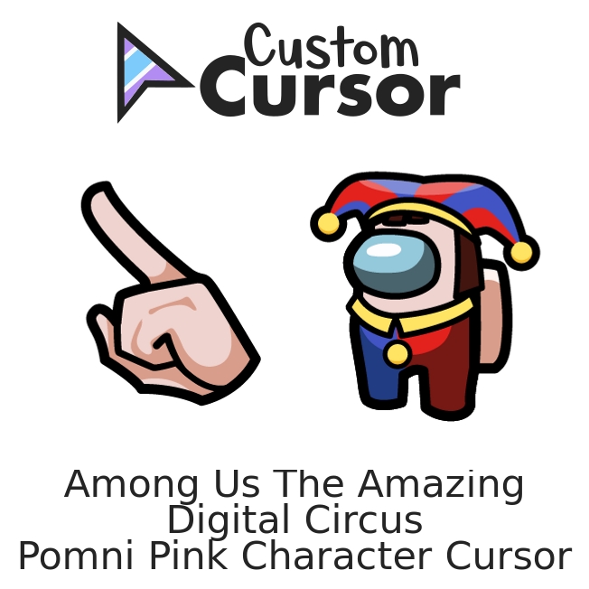 Among Us The Amazing Digital Circus Pomni Pink Character cursor – Custom Cursor
