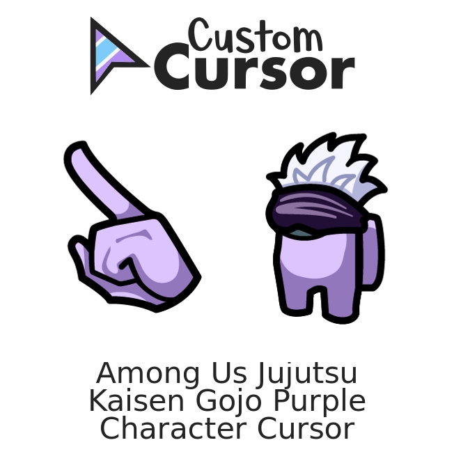 Among Us Jujutsu Kaisen Gojo Purple Character cursor – Custom Cursor