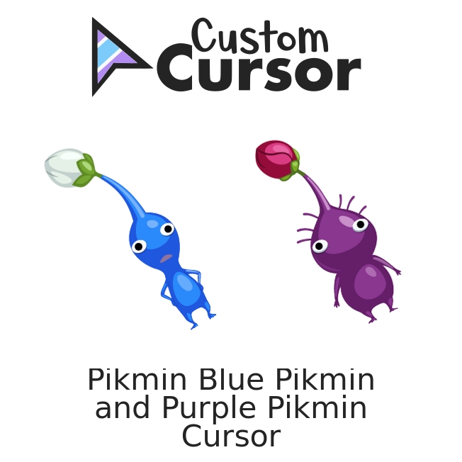 Pikmin Blue Pikmin and Purple Pikmin cursor – Custom Cursor