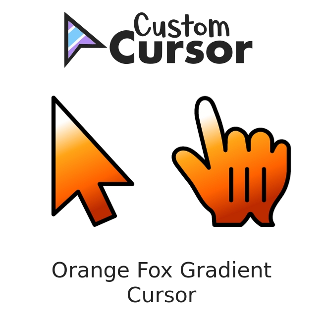 Orange Fox Gradient cursor – Custom Cursor