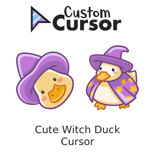 Cute Witch Duck курсор пак – Custom Cursor