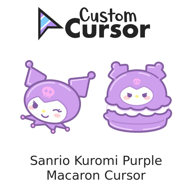 Sanrio Kuromi Purple Macaron cursor – Custom Cursor