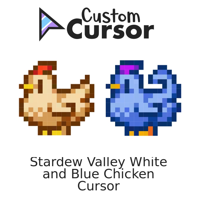 Stardew Valley White and Blue Chicken курсор пак – Custom Cursor