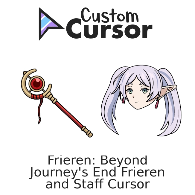 Frieren: Beyond Journey's End Frieren and Staff cursor – Custom Cursor
